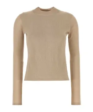 Max Mara Mock Neck Knitted Jumper - No