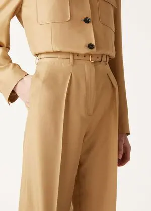 Loro Piana Edward Belted Trousers