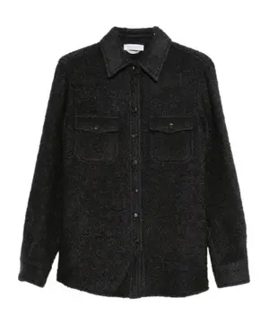 Gabriela Hearst Long Sleeve Textured Shirt Jacket
