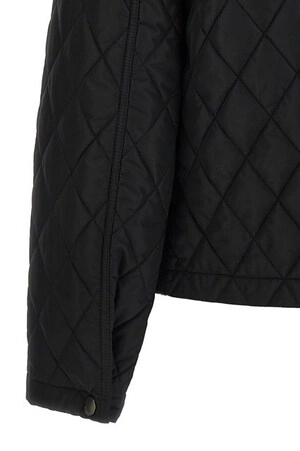 Burberry Quilted Hooded Jacket - Black