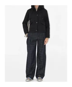 Burberry Quilted Hooded Jacket - Black