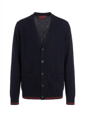 Gucci Extra Fine Knit V-neck Cardigan