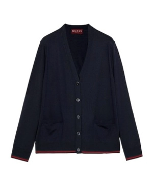 Gucci V-neck Button-up Knit Cardigan