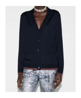 Gucci V-neck Button-up Knit Cardigan