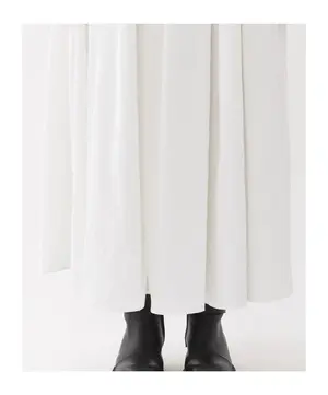 Chloé Gathered Flared Midi Skirt