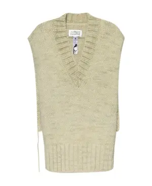 MAISON MARGIELA V-neck Knitted Vest - No