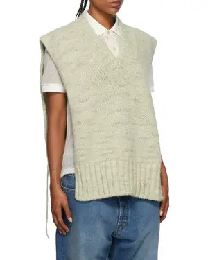 MAISON MARGIELA V-neck Knitted Vest