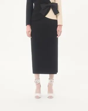 Valentino Garavani Side Slit Midi Skirt
