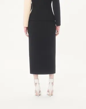 Valentino Garavani Side Slit Midi Skirt