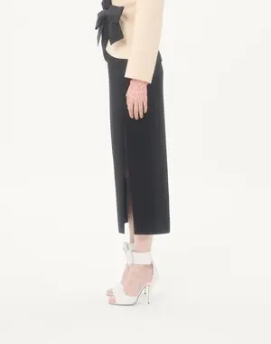 Valentino Garavani Side Slit Midi Skirt