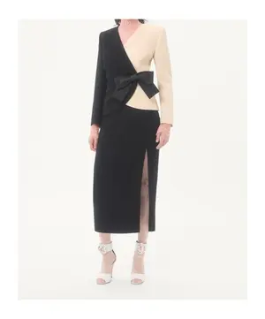 Valentino Garavani Side Slit Midi Skirt