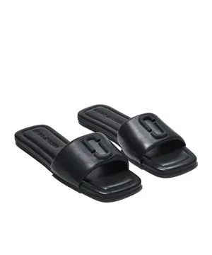 Marc Jacobs Logo Plaque Square-toe Sandals