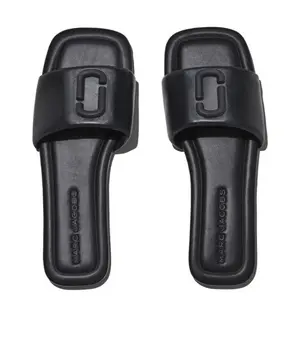 Marc Jacobs Logo Plaque Square-toe Sandals