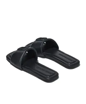 Marc Jacobs Logo Plaque Square-toe Sandals
