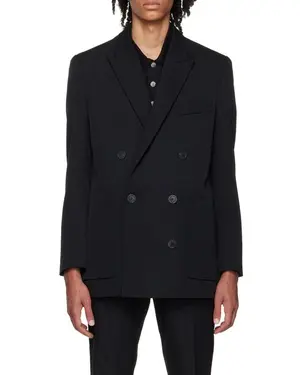 Balmain Double-breasted Blazer - Black