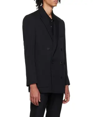 Balmain Double-breasted Blazer - Black
