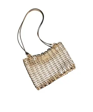 Rabanne 1969 Reversible Shoulder Bag - Black/gold