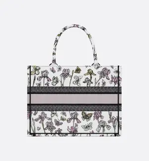 Dior Medium Book Tote - Gray