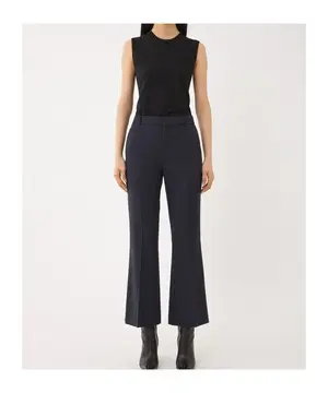 Chloé Cropped Bootcut Trousers - Blue