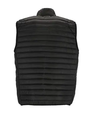 Stone Island Compass-patch Quilted Gilet - Black