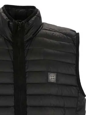 Stone Island Compass-patch Quilted Gilet - Black