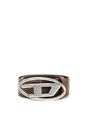 DIESEL® Diesel Logo Detailed Buckle Belt Multicolor
