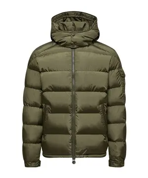 Moncler Maya Zip-up Hooded Jacket - Olive Green