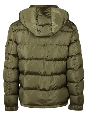 Moncler Maya Zip-up Hooded Jacket - Olive Green
