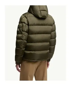 Moncler Maya Zip-up Hooded Jacket - Olive Green