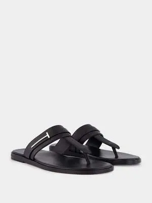 TOM FORD T-bar Sandals - Black