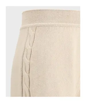 Loro Piana Rib-knitted Elastic Waist Casual Pants