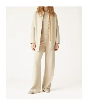 Loro Piana Rib-knitted Elastic Waist Casual Pants