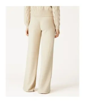 Loro Piana Rib-knitted Elastic Waist Casual Pants