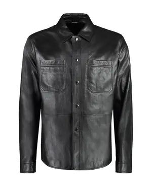 Dolce & Gabbana Button-up Leather Shirt