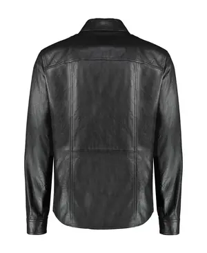 Dolce & Gabbana Button-up Leather Shirt