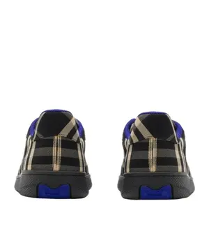 Burberry Checked Lace-up Sneakers - Black Check