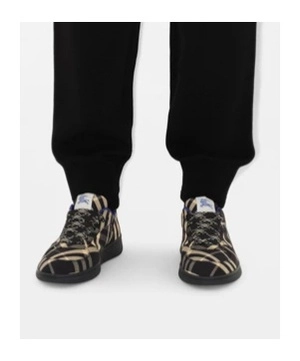Burberry Checked Lace-up Sneakers - Black Check
