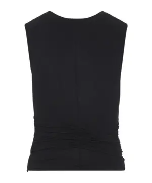 Elisabetta Franchi Sleeveless Jersey Top With Jewel Detail - Black