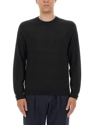 Paul Smith Crewneck Jumper With Side Embroidery