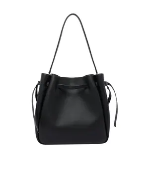 Tory Burch Romy Drawstring Shoulder Bag - Black