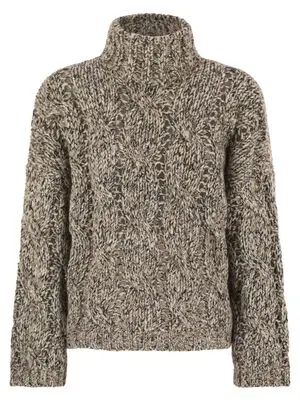 Brunello Cucinelli High Neck Knitted Sweater