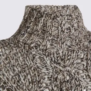 Brunello Cucinelli High Neck Knitted Sweater