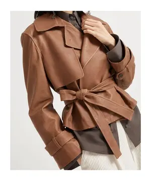 Brunello Cucinelli Cropped Trench Jacket