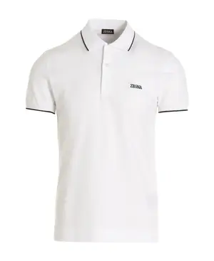 Zegna Logo-embroidered Short-sleeved Polo Shirt - No