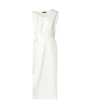 Proenza Schouler Sleeveless Wrap Dress With Pleats - No