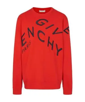 Givenchy Embroidered Logo Long Sleeve Jumper