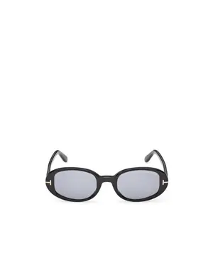 TOM FORD Oval Frame Sunglasses - Gray