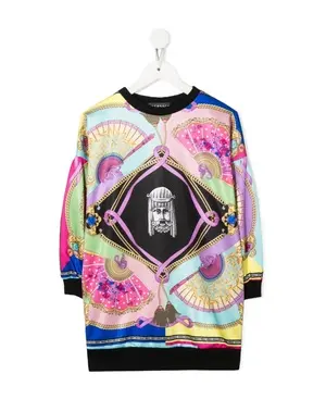 Versace Balloon-sleeve Sweater Dress