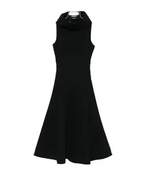 Jacquemus Cowl Neck Sleeveless Midi Dress