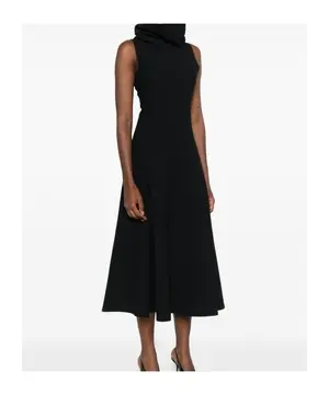 Jacquemus Cowl Neck Sleeveless Midi Dress